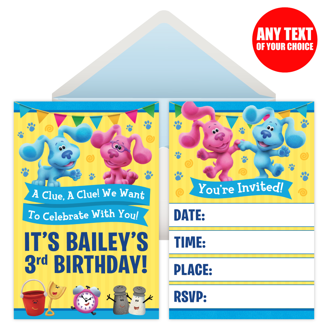 Blues Clues Invitation Template Free