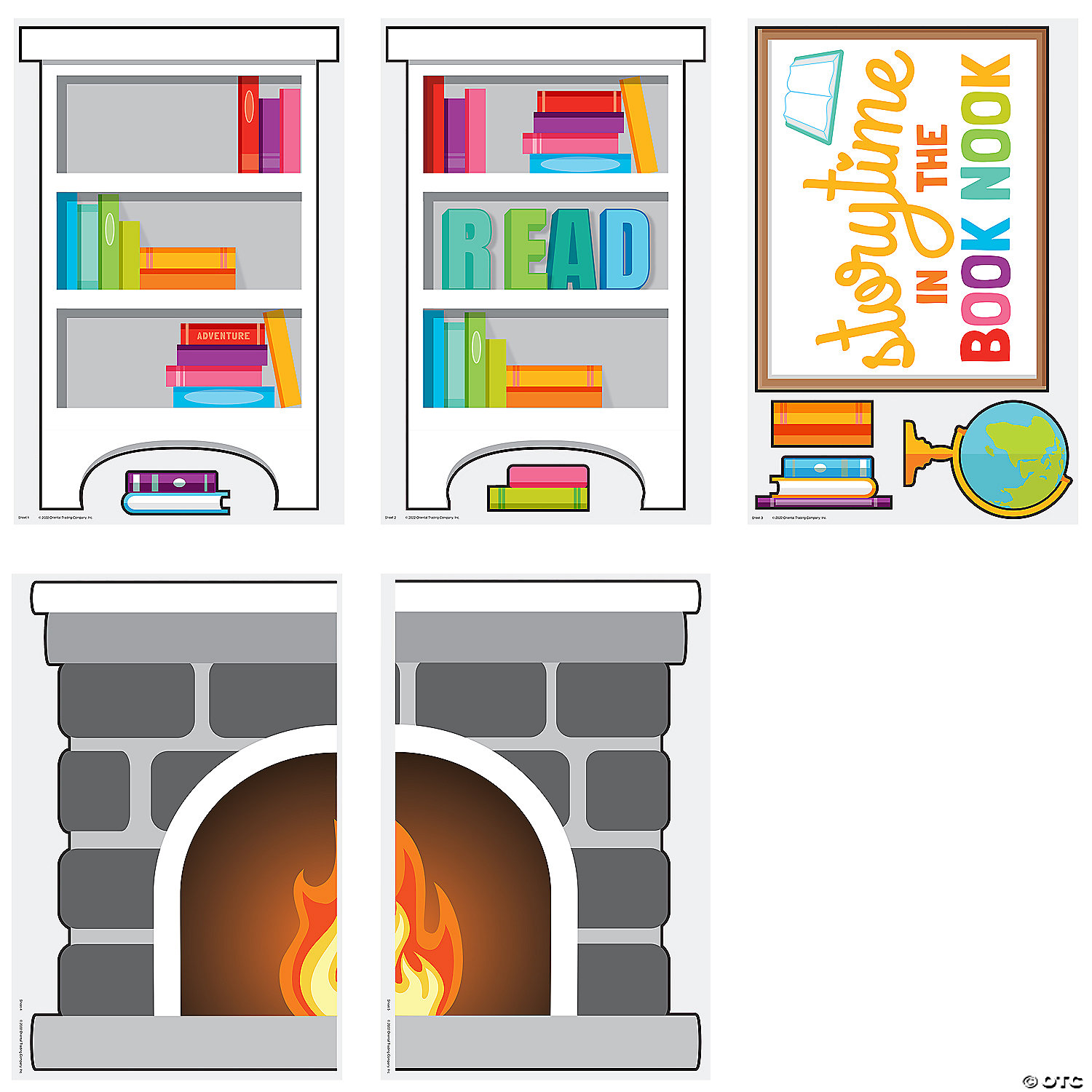 Book Nook Classroom Wall Cutouts - Party Supplies Canada - Open A Party